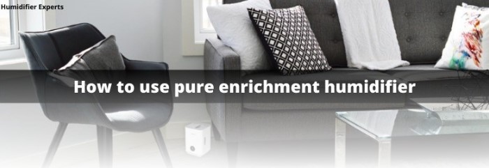 How to Use Pure Enrichment Humidifier - Humidifier Experts