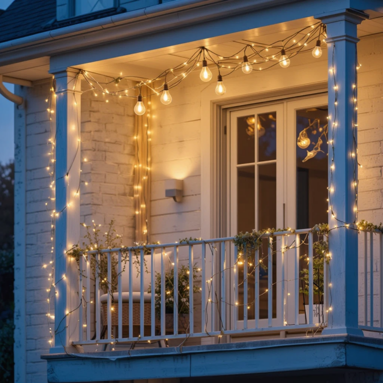 13 Brilliant Balcony Lighting Ideas for an Enchanting Evening Glow ...