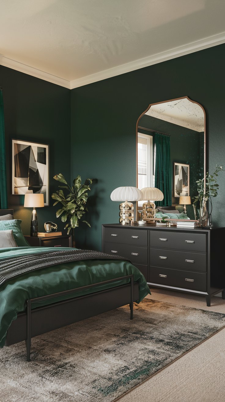 Go Green: 11 Gorgeous Emerald Green Color Combos for Your Bedroom ...